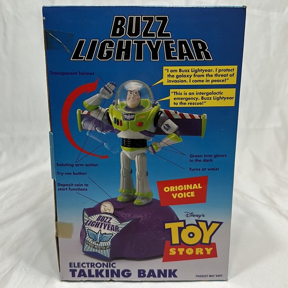 Disney | Other | Buzz Lightyear Electronic Talking Bank | Poshmark